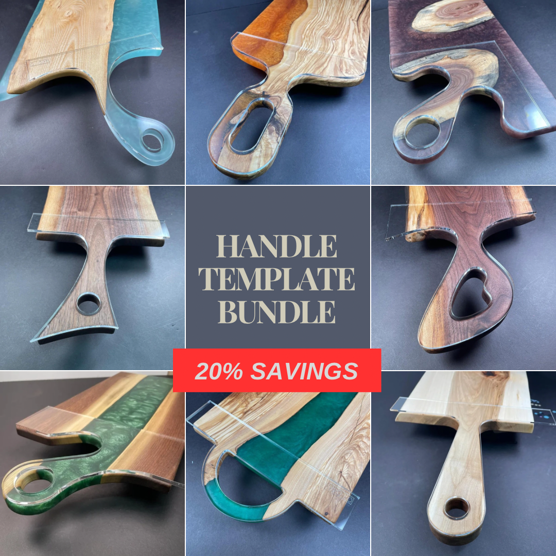Acrylic Handle Template Bundle 1 (8 Pack - 20% Savings) — Jeff Mack Supply