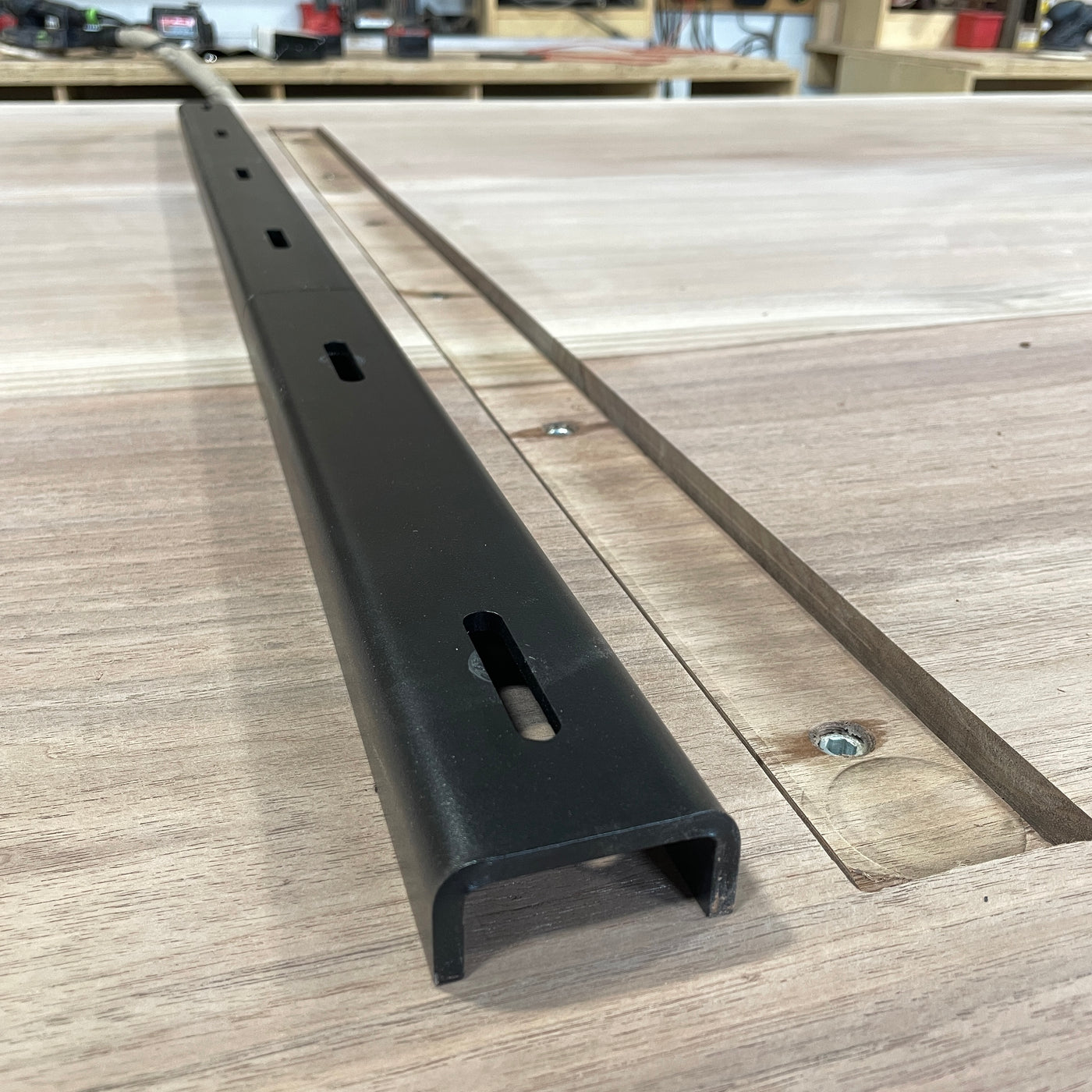 Steel C-Channel Table Top Supports & Stiffeners for Wood Slabs | Jeff ...