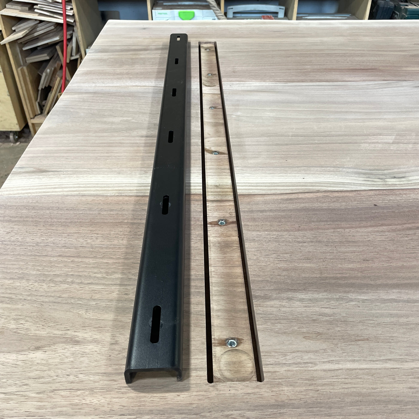 Steel C-Channel Table Top Supports & Stiffeners for Wood Slabs | Jeff ...