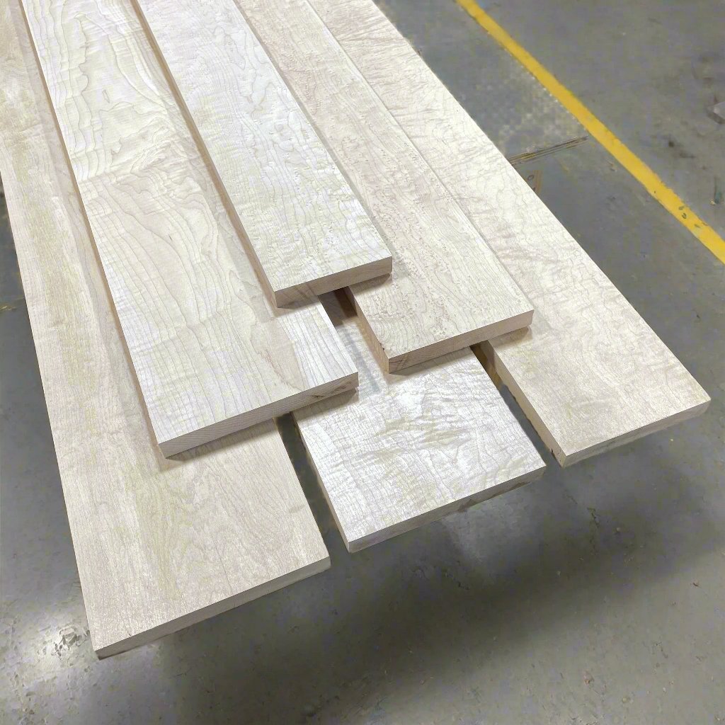 Curly Maple Wood | 3/4” Thick S4S Kiln-Dried Boards — Jeff Mack Supply