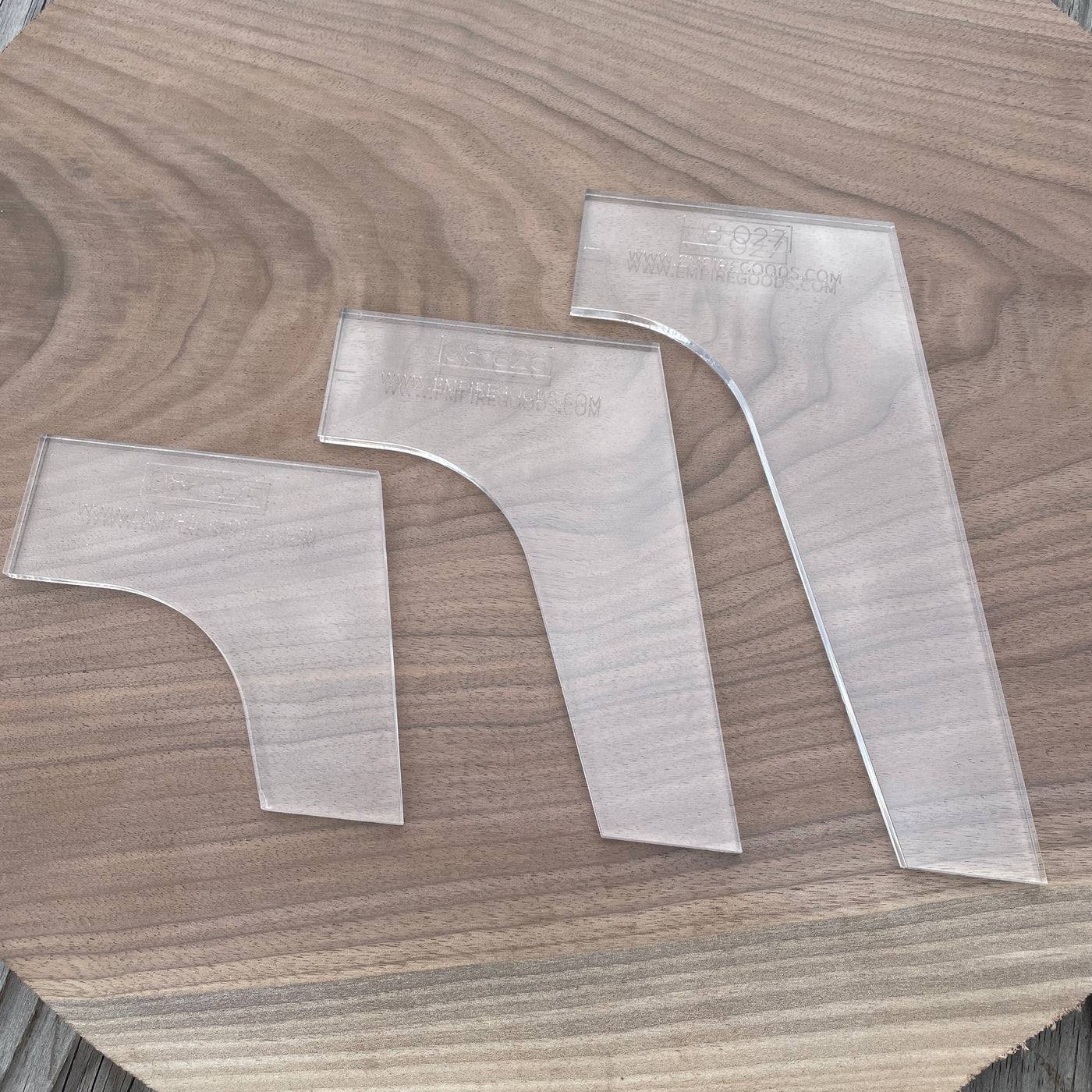 Mid Century Modern Table Leg Router Templates (Clear Acrylic) — Jeff ...