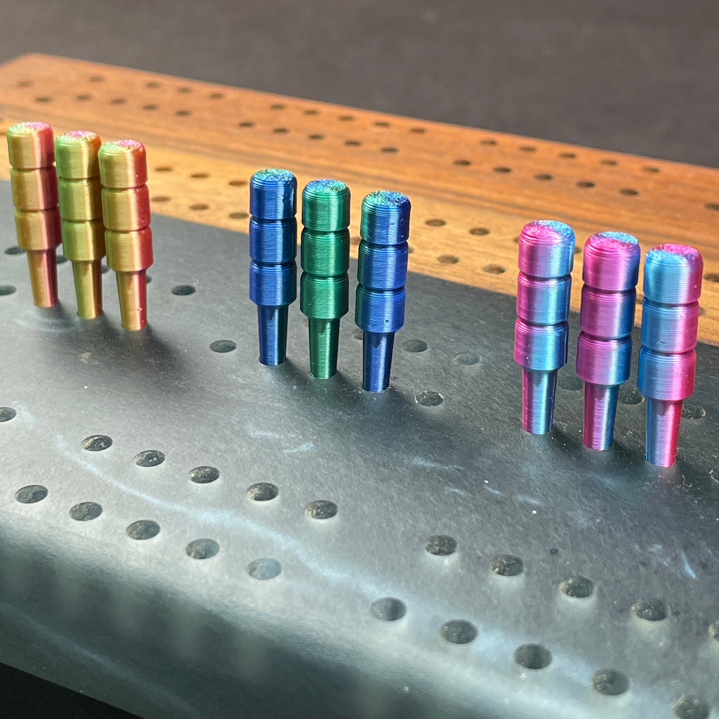 3D Printed Cribbage Pegs for 1/8" Holes | Colour Peg Sets — Jeff Mack ...