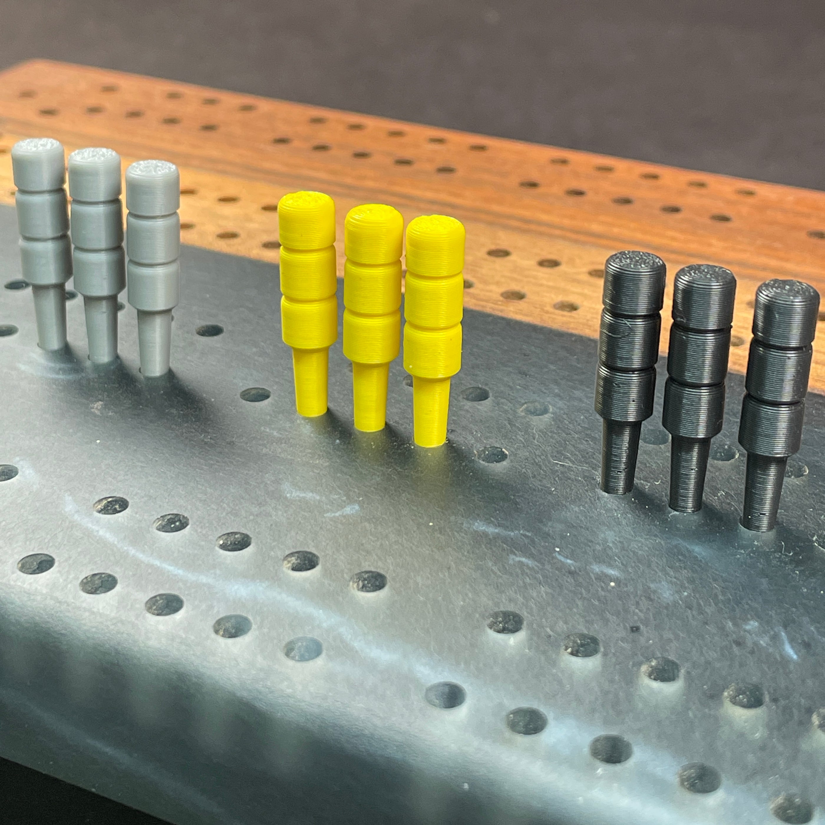 3D Printed Cribbage Pegs for 1/8" Holes | Colour Peg Sets — Jeff Mack ...