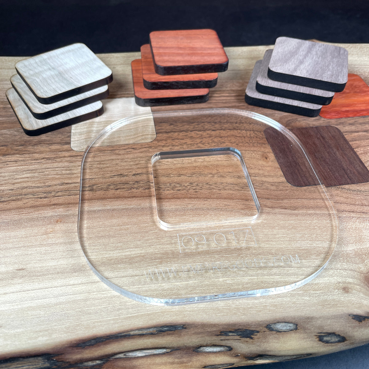 Patch Router Template for Wood Inlays | Clear Acrylic — Jeff Mack Supply