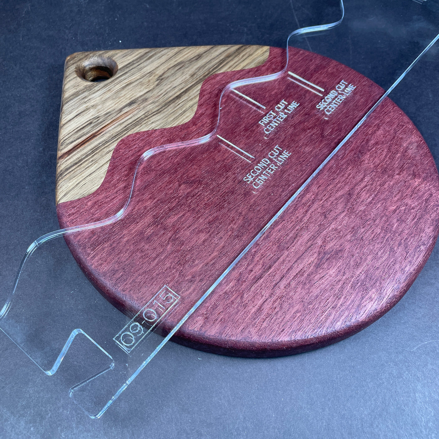 Wave Stitch Router Template (Clear Acrylic) — Jeff Mack Supply