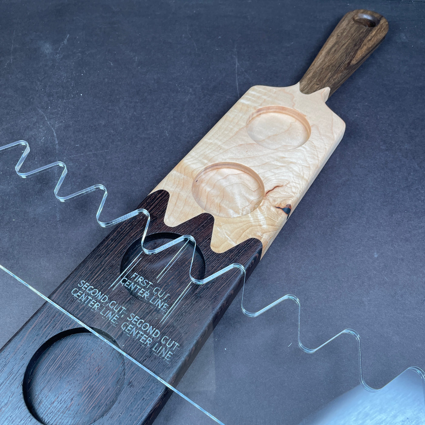 Sawtooth Stitch Router Template (Clear Acrylic) — Jeff Mack Supply