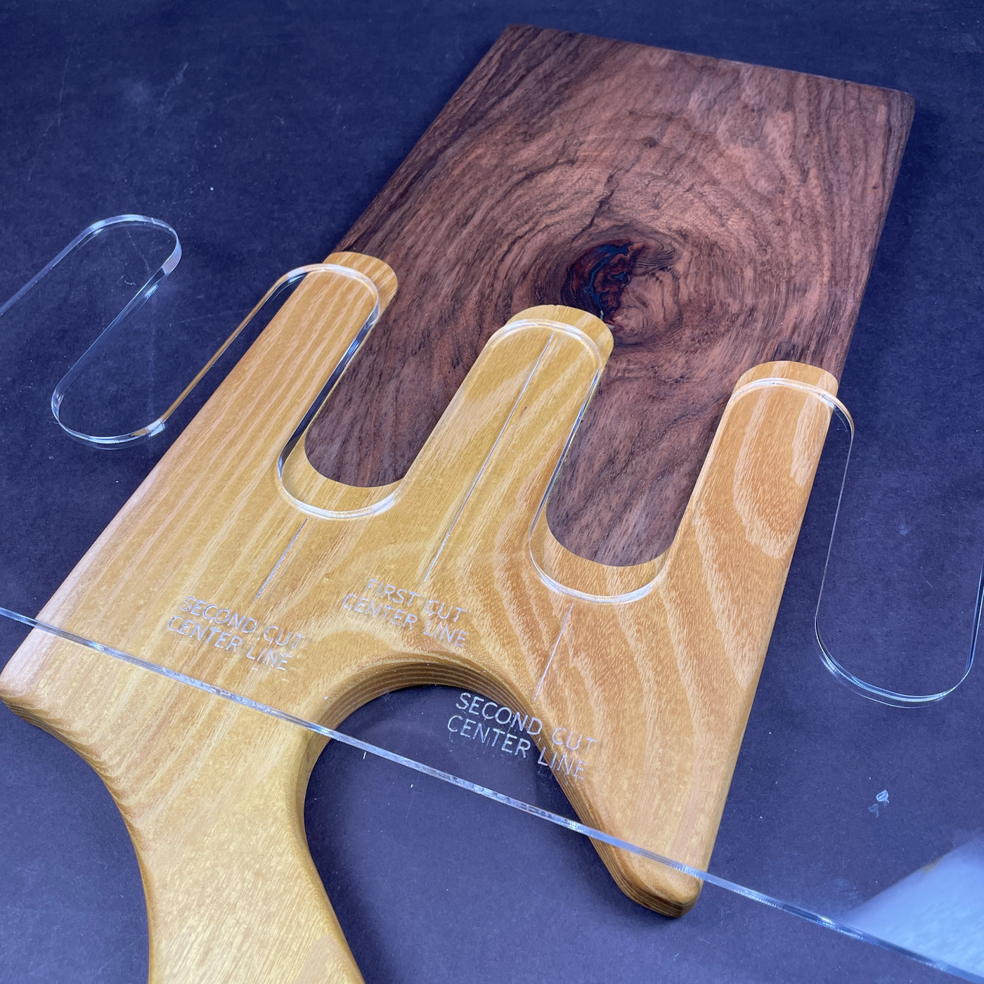Large Finger Stitch Router Template (Clear Acrylic) — Jeff Mack Supply