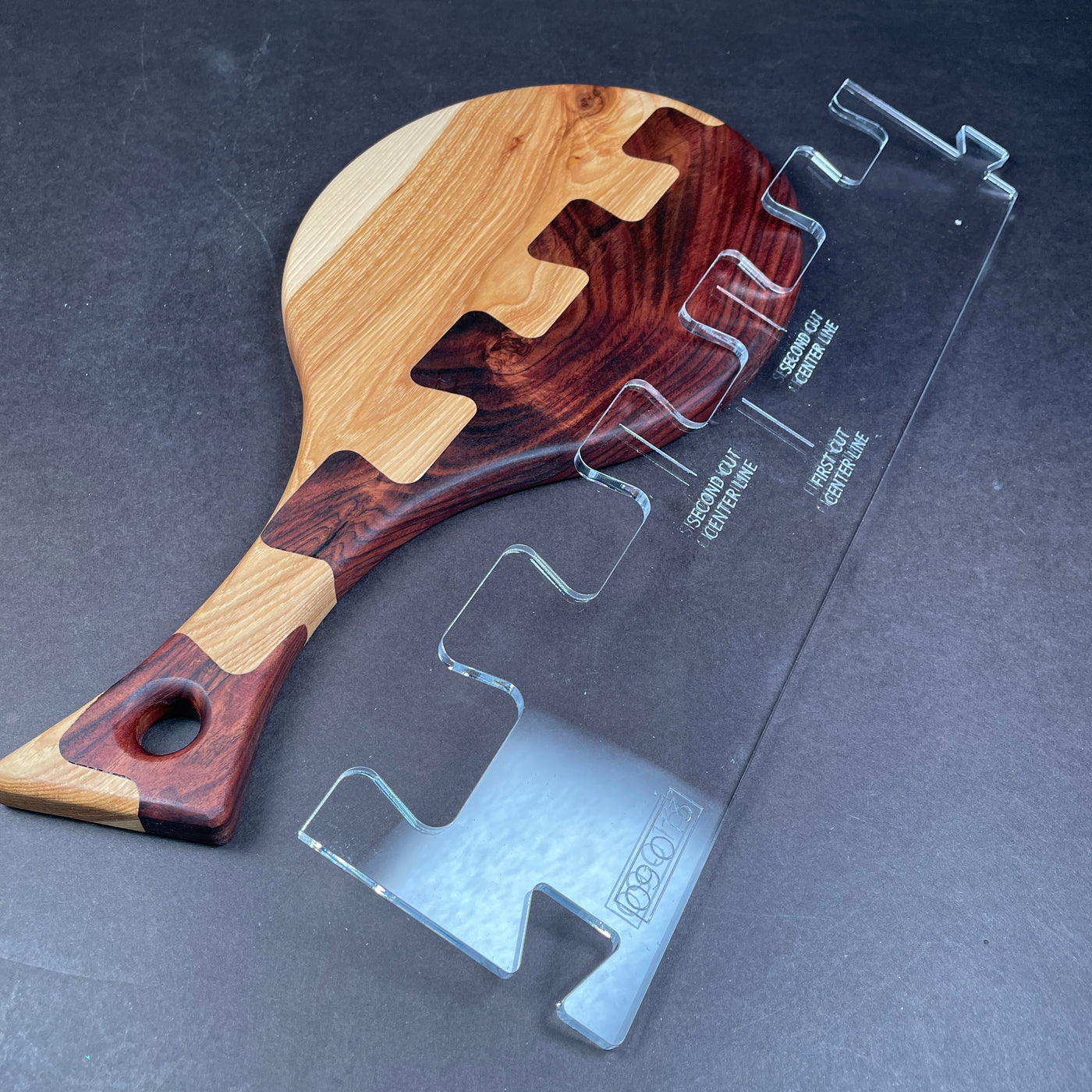 Dovetail Stitch Router Template (Clear Acrylic) — Jeff Mack Supply