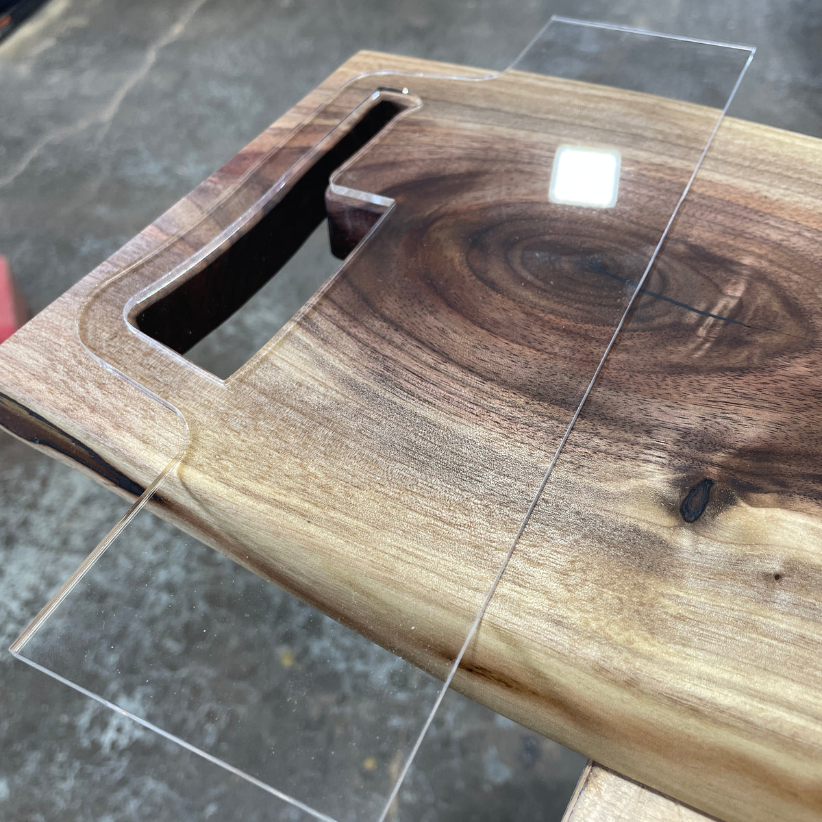 Cleaver Handle Router Template (Clear Acrylic) — Jeff Mack Supply